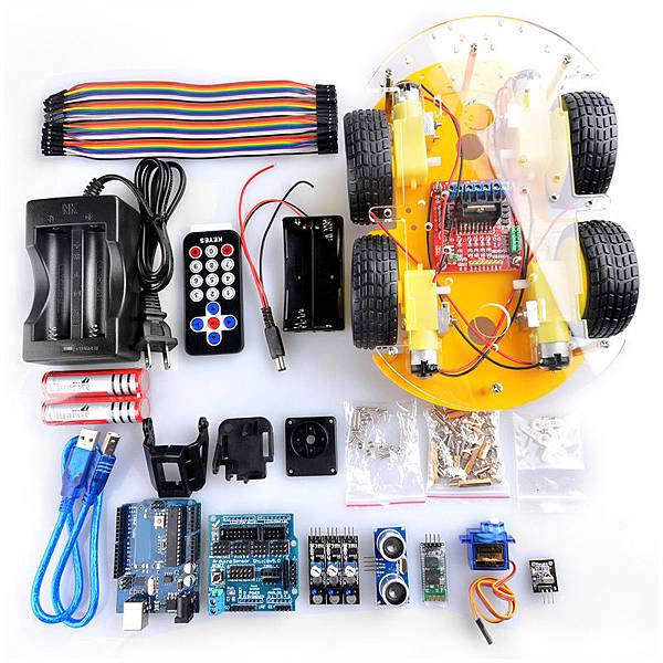 Arduino 露天拍賣廉價arduino自走車套件開箱 Skybow 痞客邦