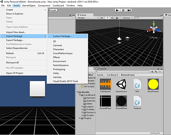 【unity】start A Vr Demo In Unity With Android Sdk 揪愛coding邊看影集