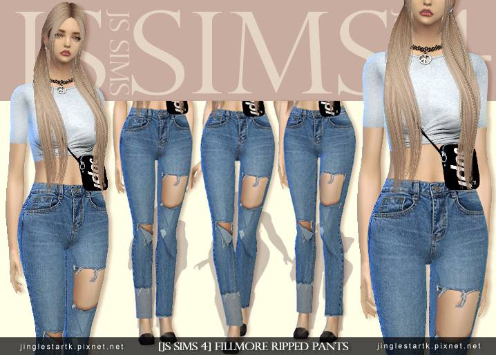 [JS SIMS 4] Fillmore Ripped Pants－JS SIMS｜痞客邦