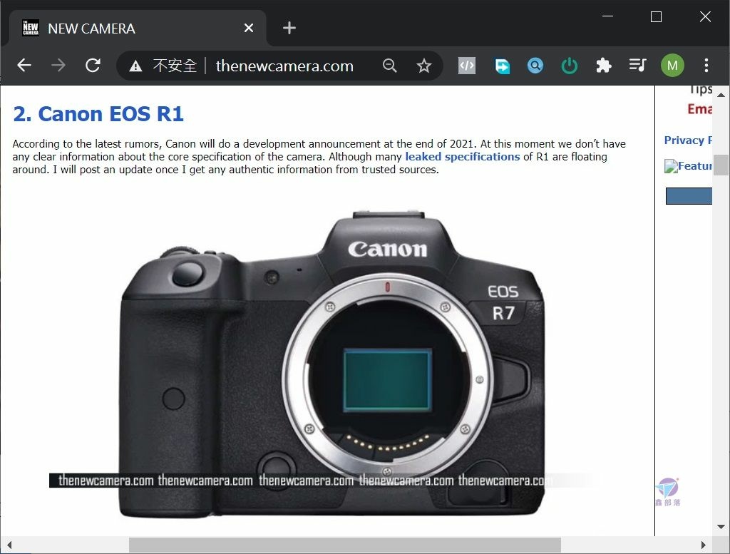 2021 2022 2023 Canon新相機身重點整理 2台Canon未發表可交換鏡頭機身完成註冊 EOS M IBIS EOS R5C 2022年Canon新機! Canon ...