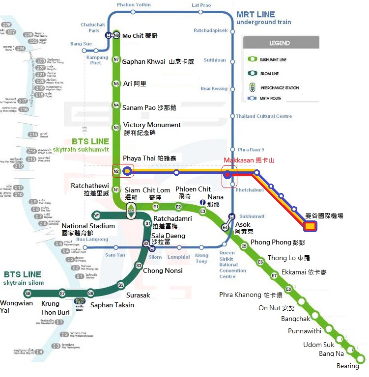 泰國鐵道 - bangkok-bts-mrt-map @ Sanjeff走天下 :: 痞客邦 PIXNET
