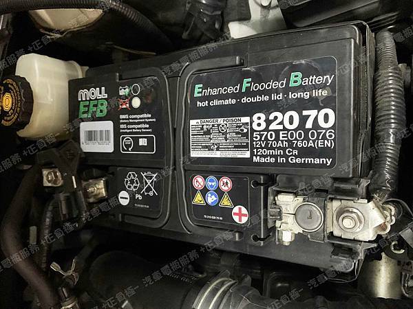 【台北】LEXUS凌志 ES200 2018年 原廠電瓶 380LN3-ISS EFB 加水式 65AH 603A(EN) 更換 汽車電池 德國MOLL莫爾 EFB 82070 70AH ...